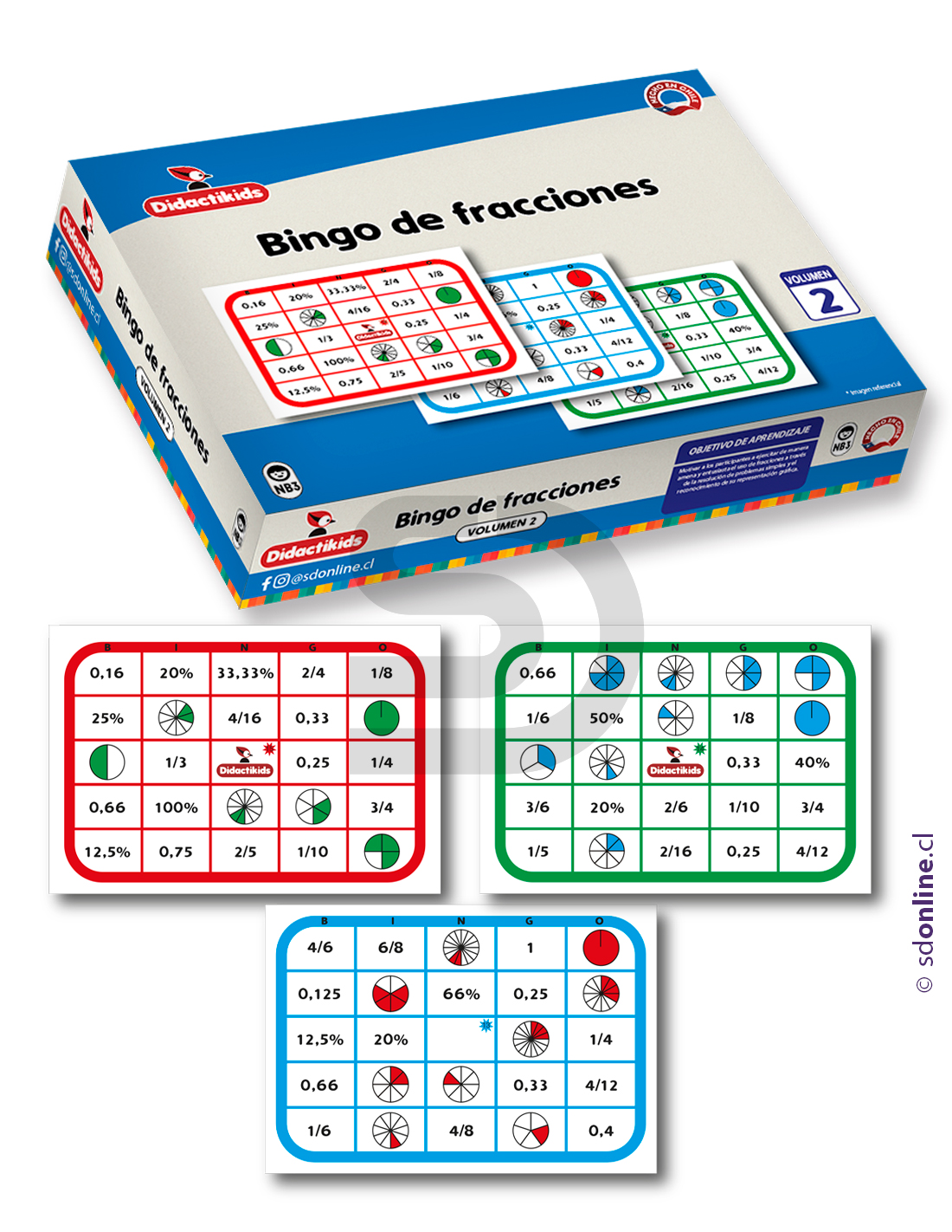 Bingo De Fracciones Vol 2