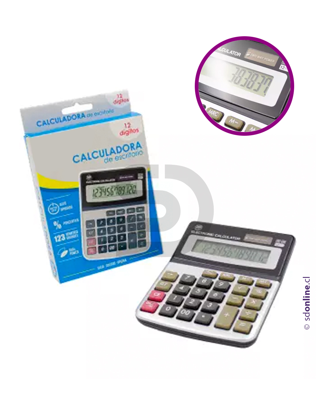 Calculadora básica 12 dígitos