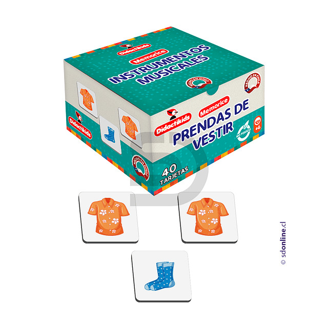 Memorice de prendas de vestir.