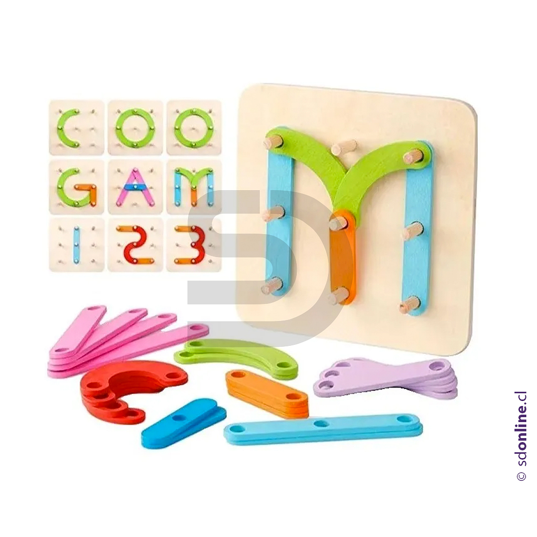 Puzzle forma y letras