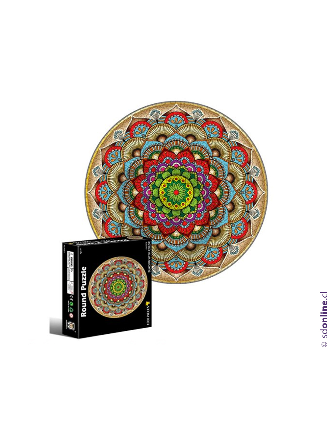 Puzzle Mandala 1000 Pzs Circular