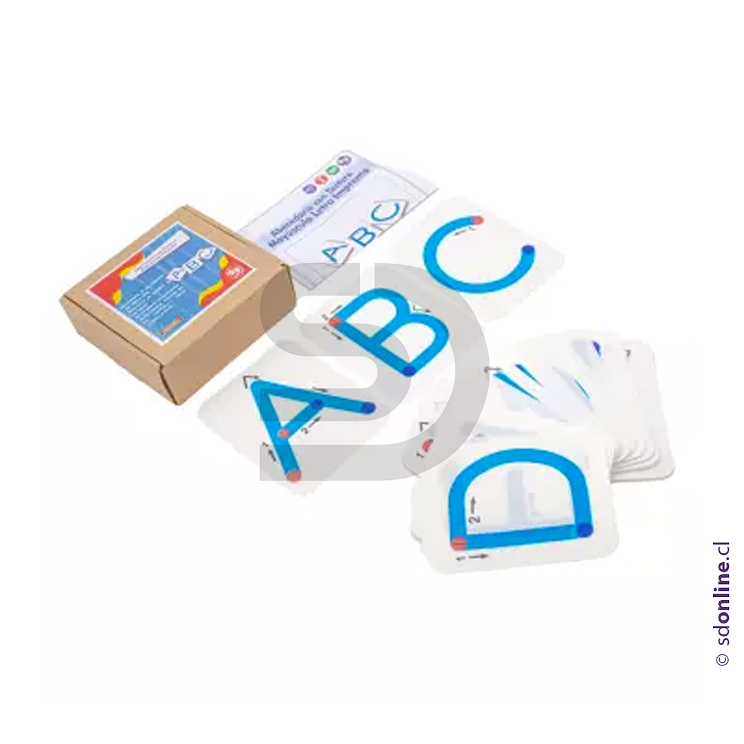 Letras abecedario mayúsculas con texturas