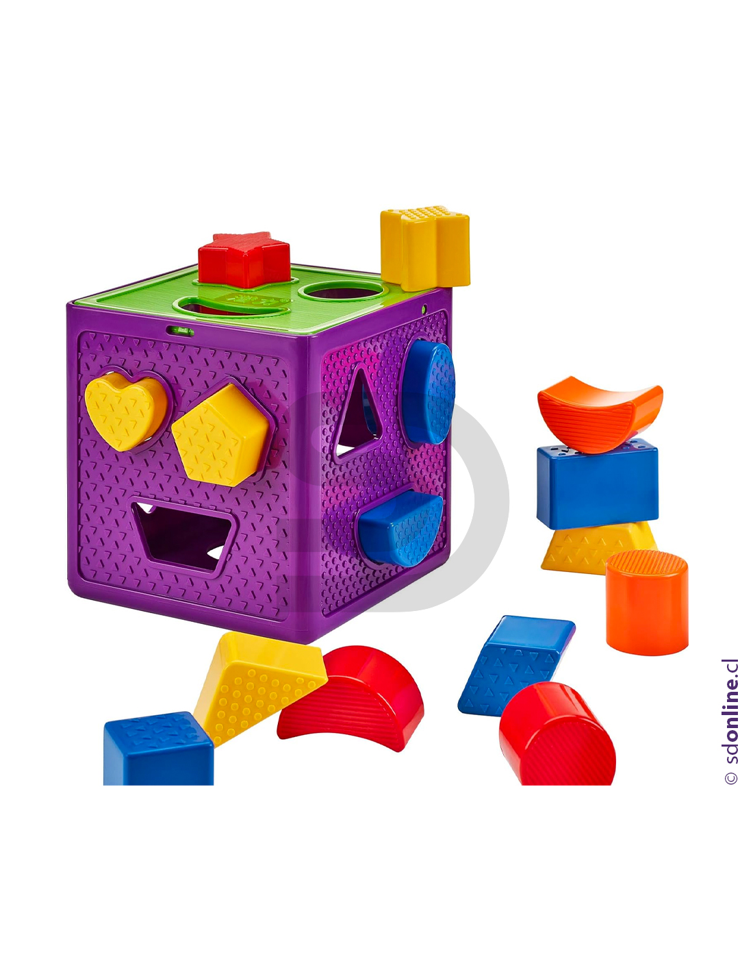 Cubo de encaje figuras geométricas