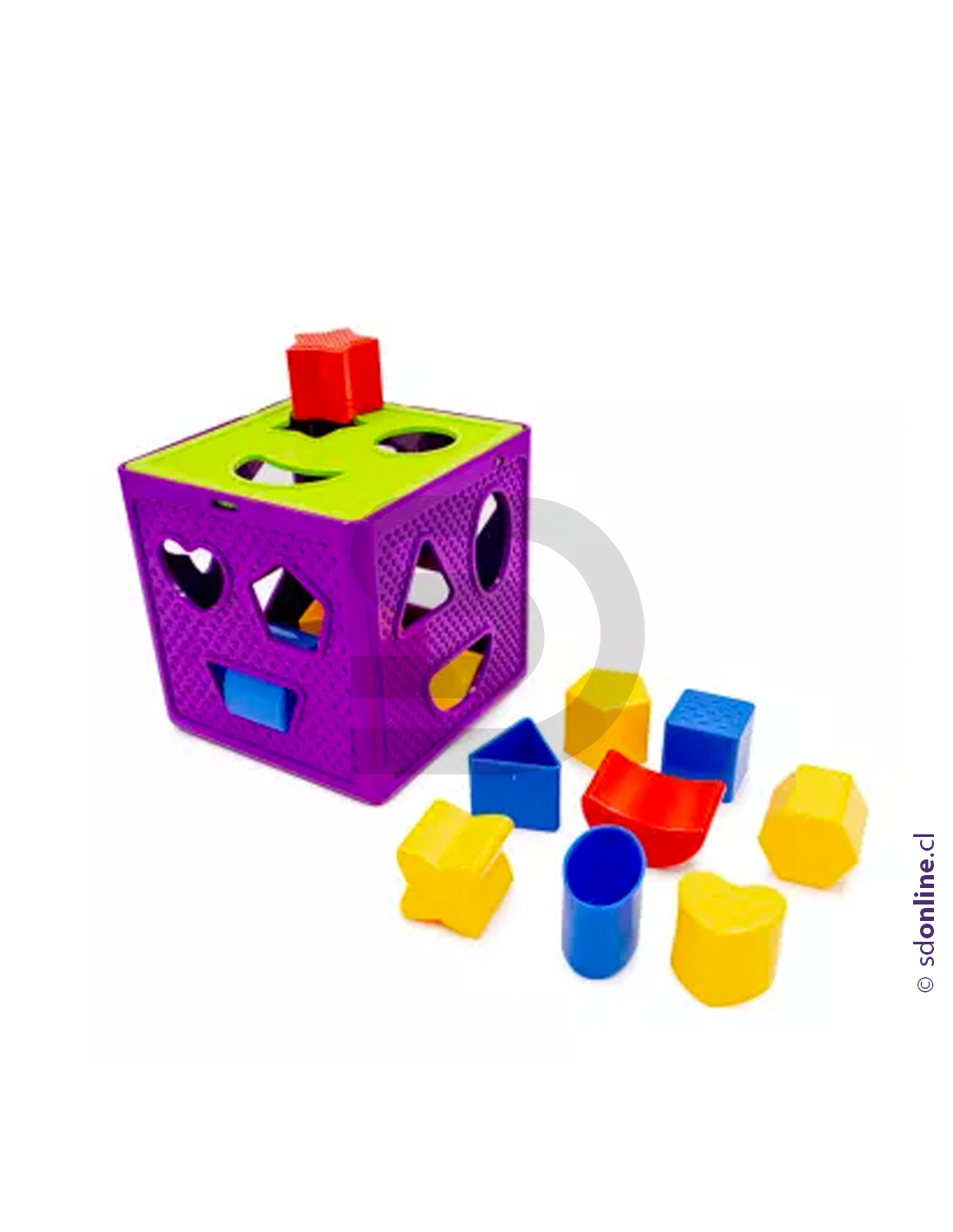 Cubo de encaje figuras geométricas