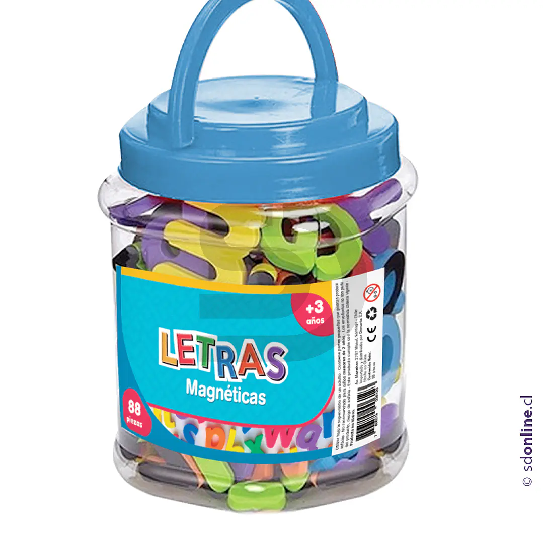 Letras magnéticas jumbo 88 pzas.