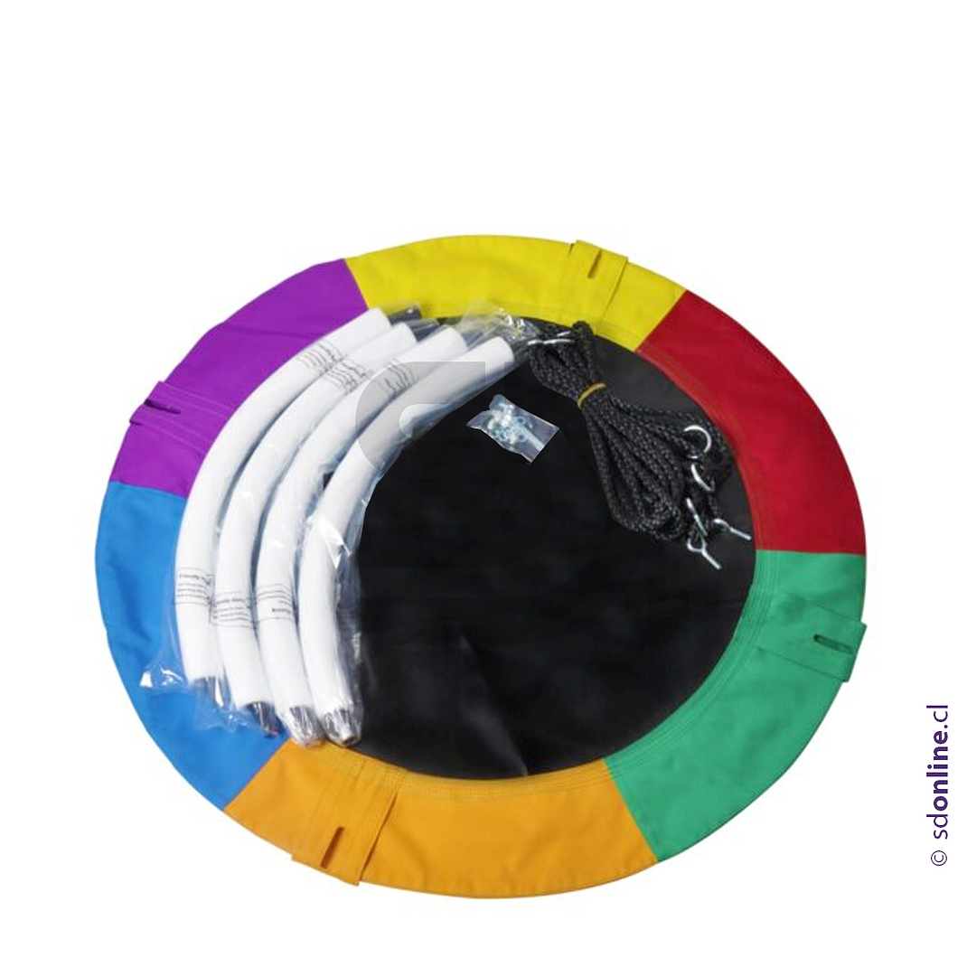 Columpio circular con sistema de anclaje al techo