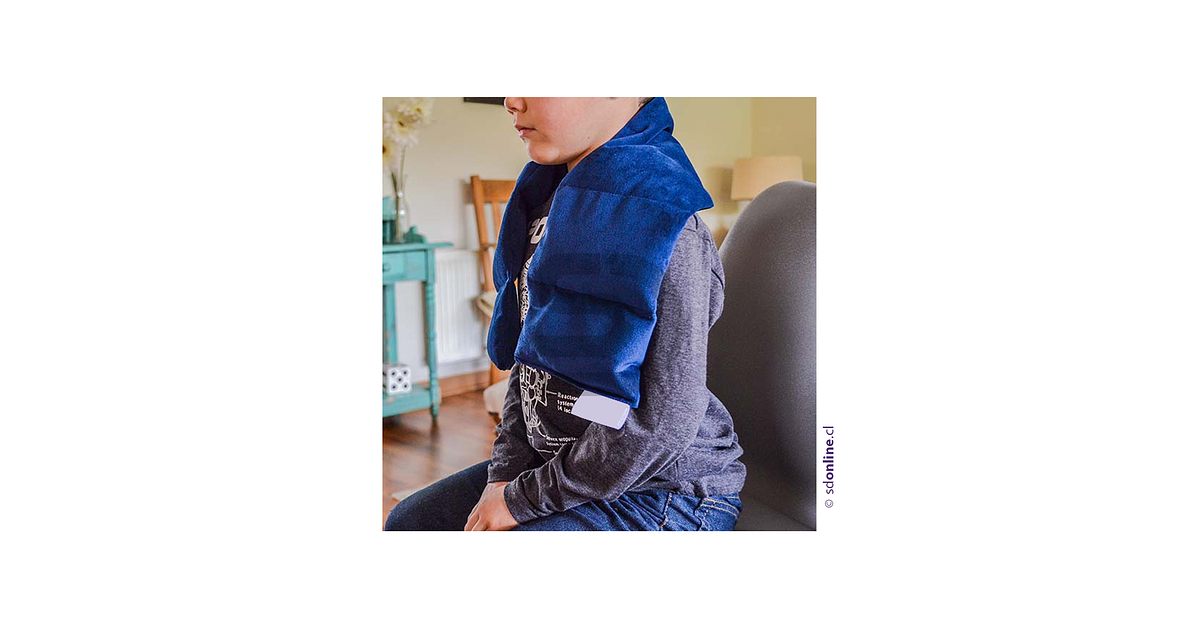 Manta bufanda con peso y aroma