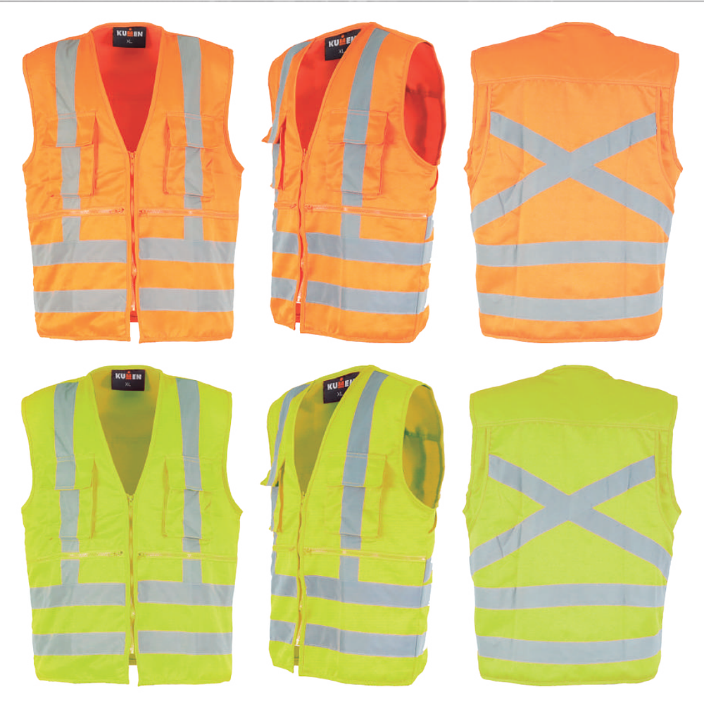 Chaleco Geólogo 360° Poplin Kumen Salmon / Fluor