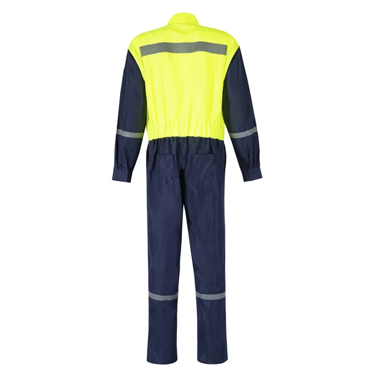 Overol Buzo Poplin Bicolor Amarillo / Azul