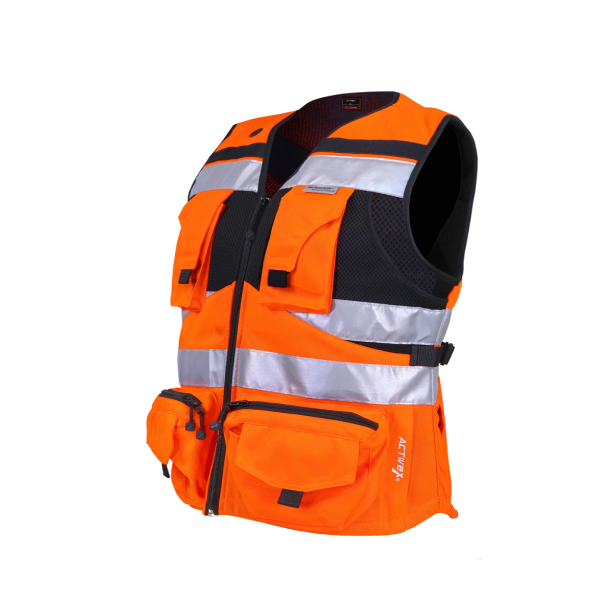 Chaleco Geologo Mujer Miner Profesional Naranjo 3M Scotchlit