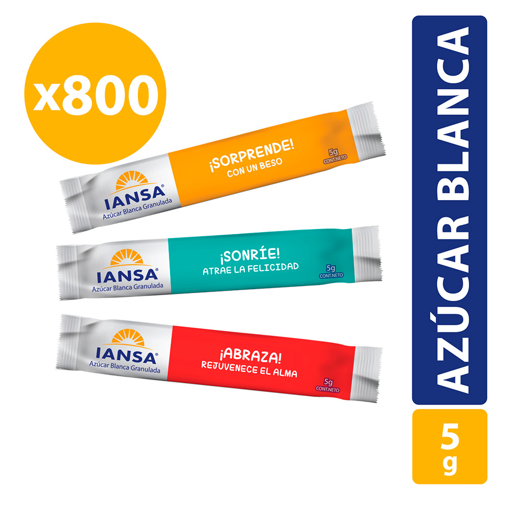 Azucar Stick Granel 8 5 Gr Iansa