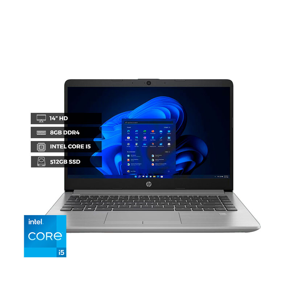 Computador Portatil HP 14 Pulgadas RAM 8GB SSD 512 GB Window