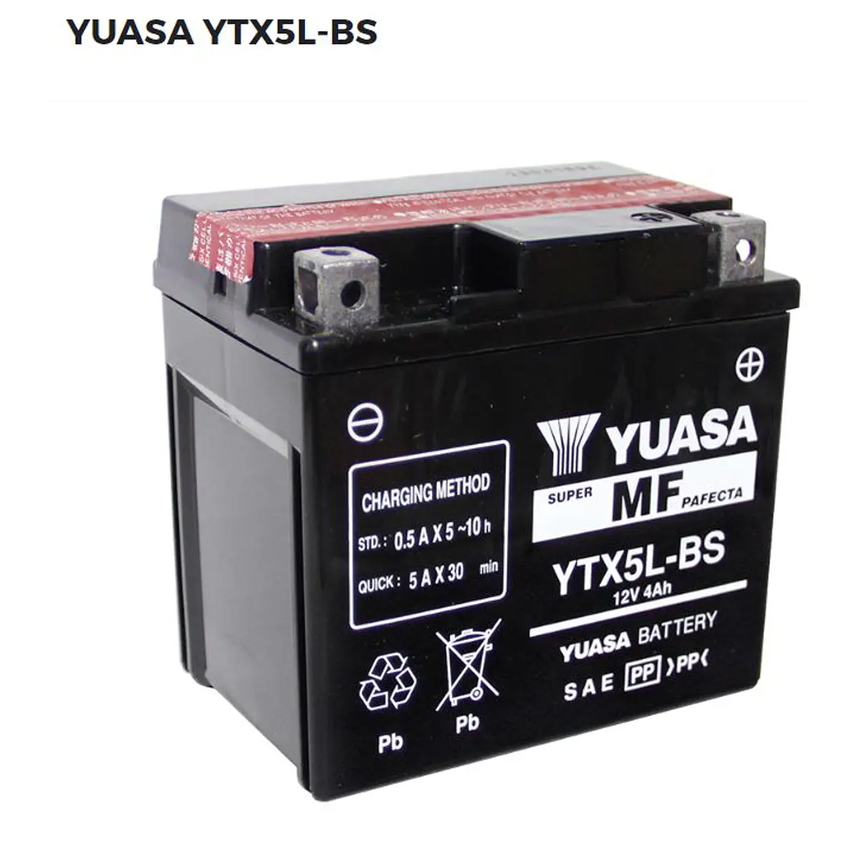 BATERIA YUASA YTX5L-BS | BARRERA MOTOS