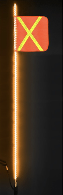 Pértiga LED Iluminada Completa 8 pies 12 V