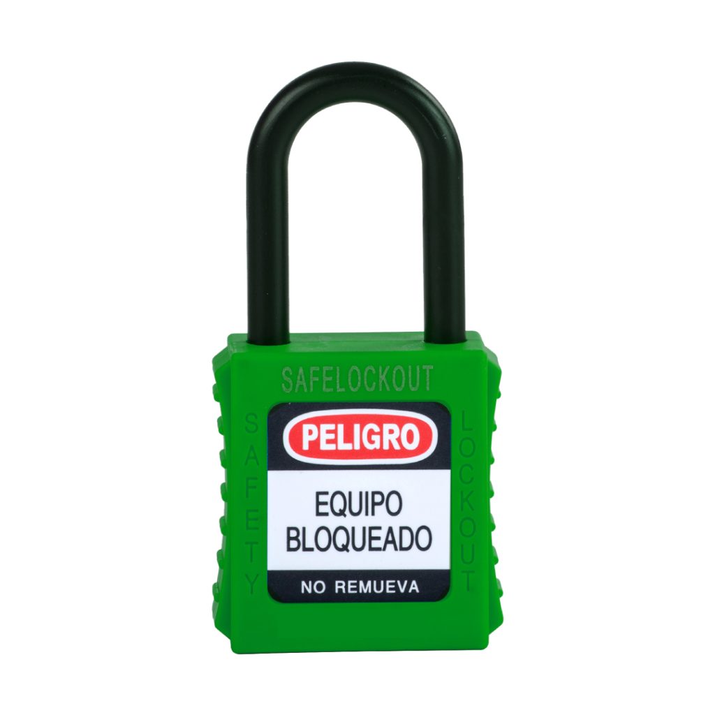 Candado de Bloqueo Dieléctrico Verde