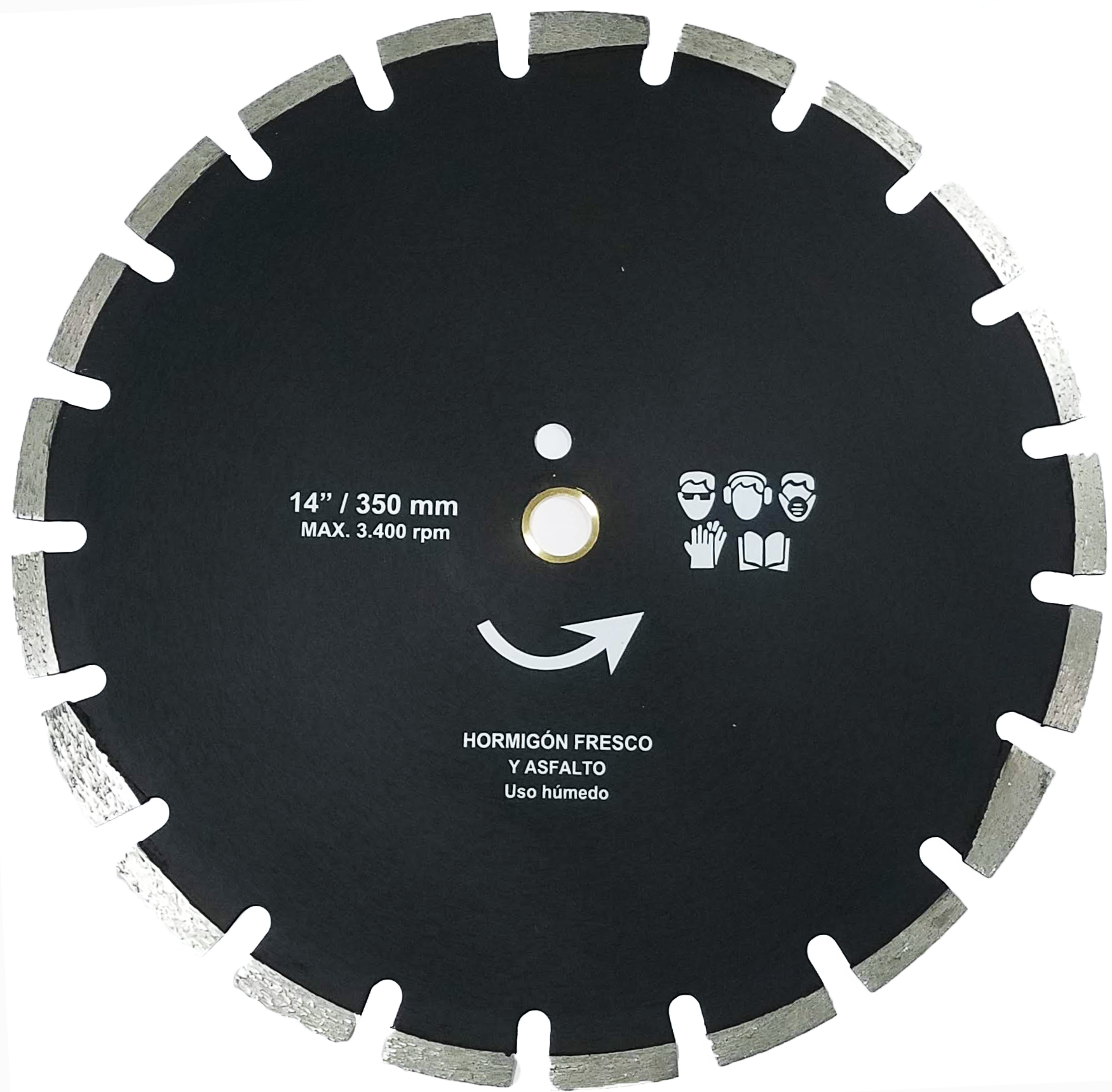 DISCO DIAMANTADO HORMIGÓN FRESCO/ASFALTO 14 - FerrePlus.cl