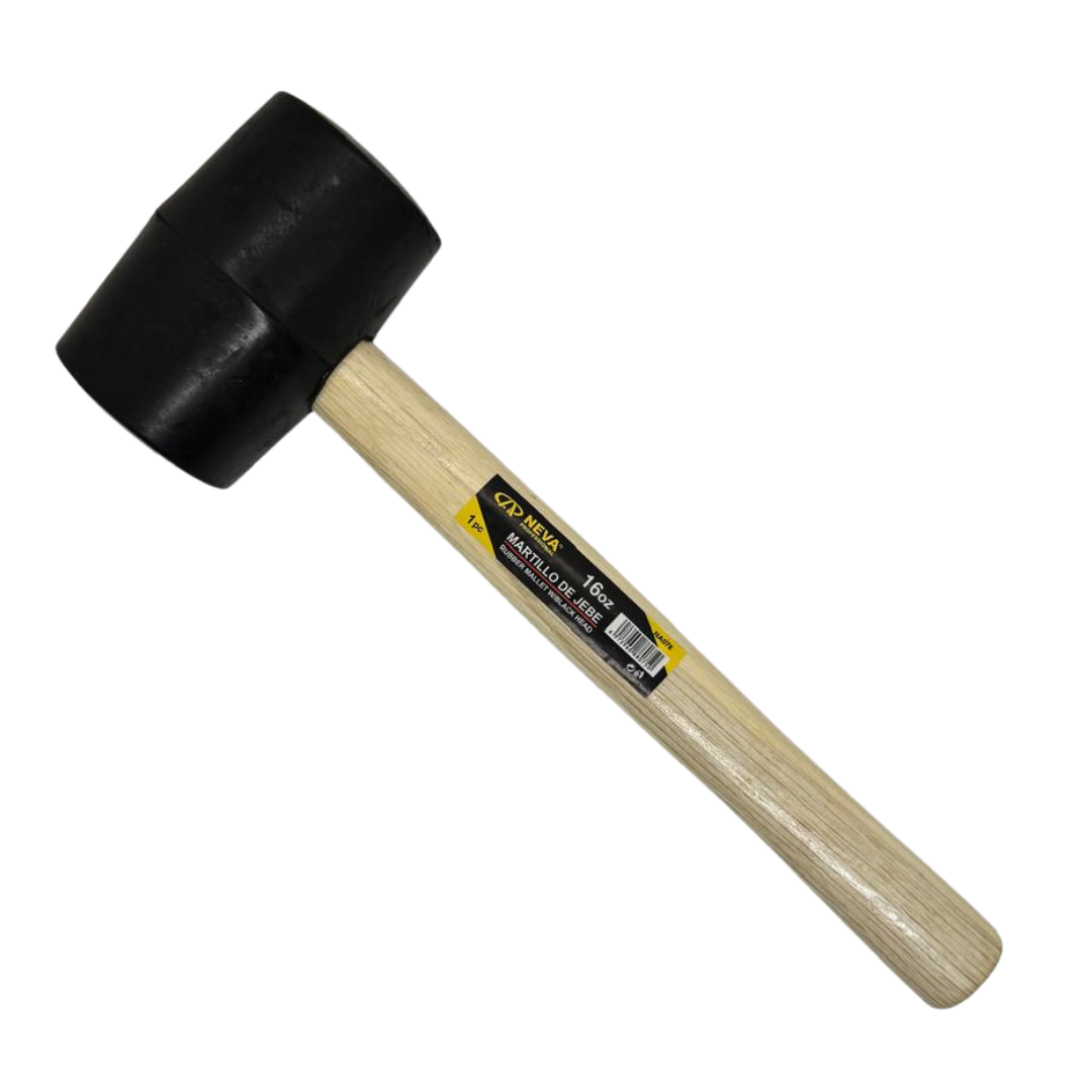 MARTILLO DE GOMA MANGO DE MADERA 16 OZ PROFESIONAL NVA