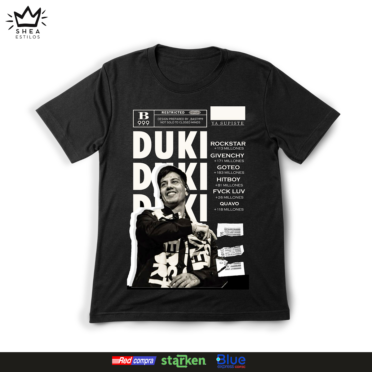 Polera Duki Diseño N°1 Preventa