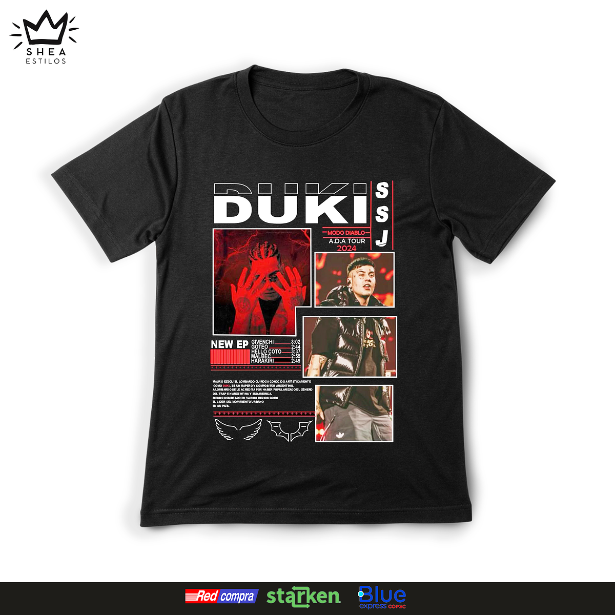 Polera Duki Diseño N°1 Preventa