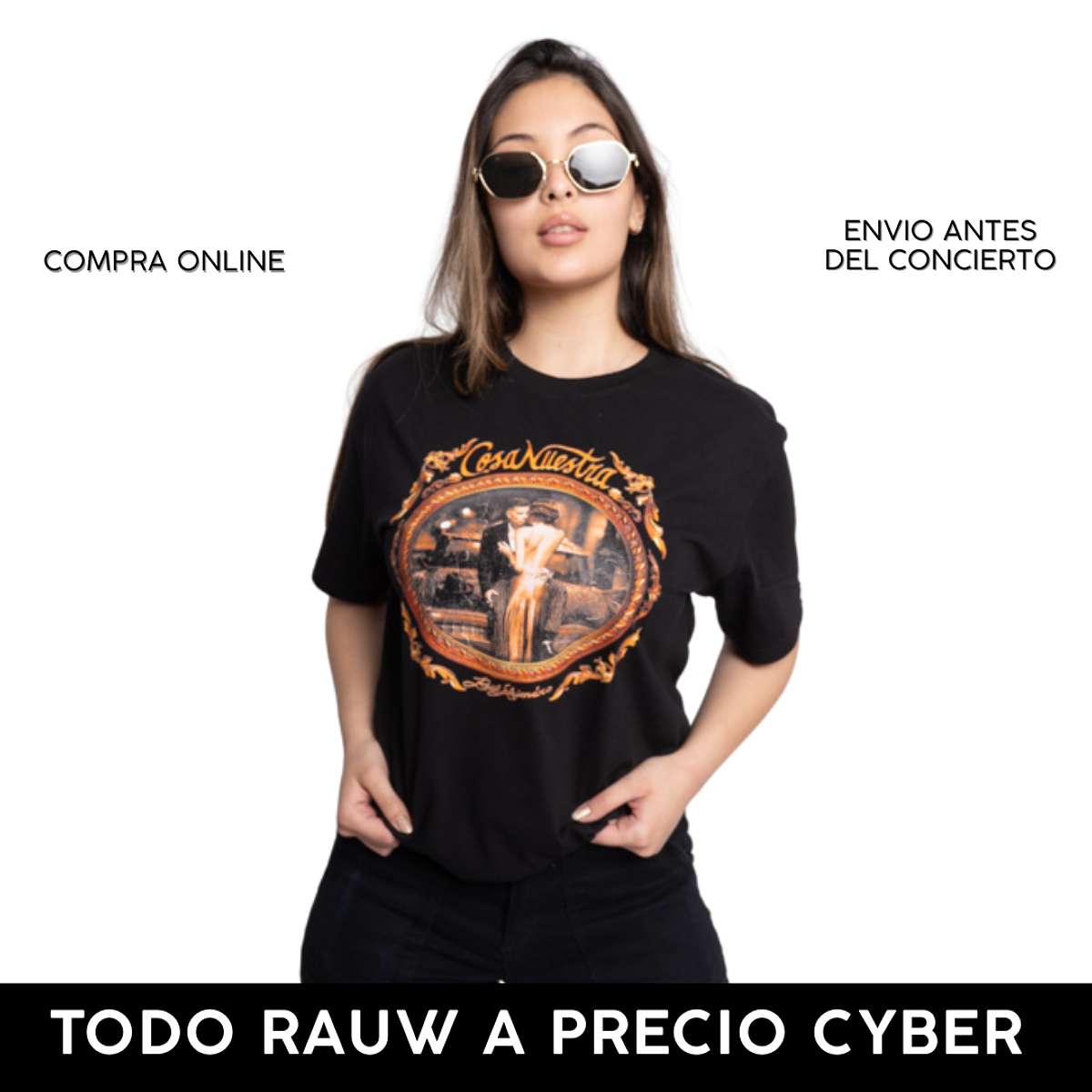 Polera Rauw Alejandro ( Oversize , boxy fit o fit normal)