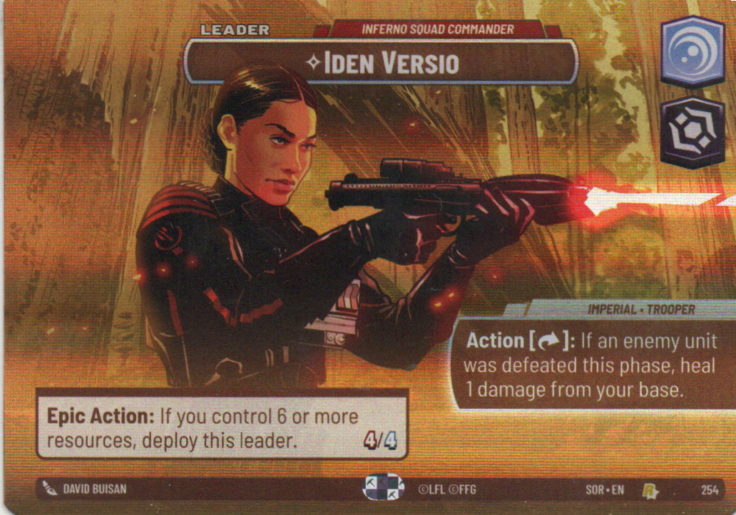 Iden Versio carta SWU 254 Showcase