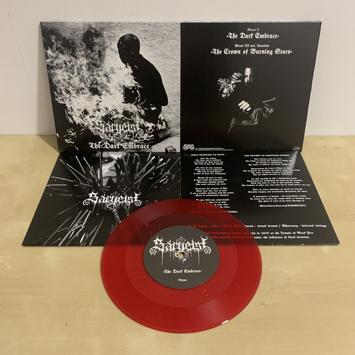 SARGEIST - The Dark Embrace. Bloodred Vinyl - 7EP