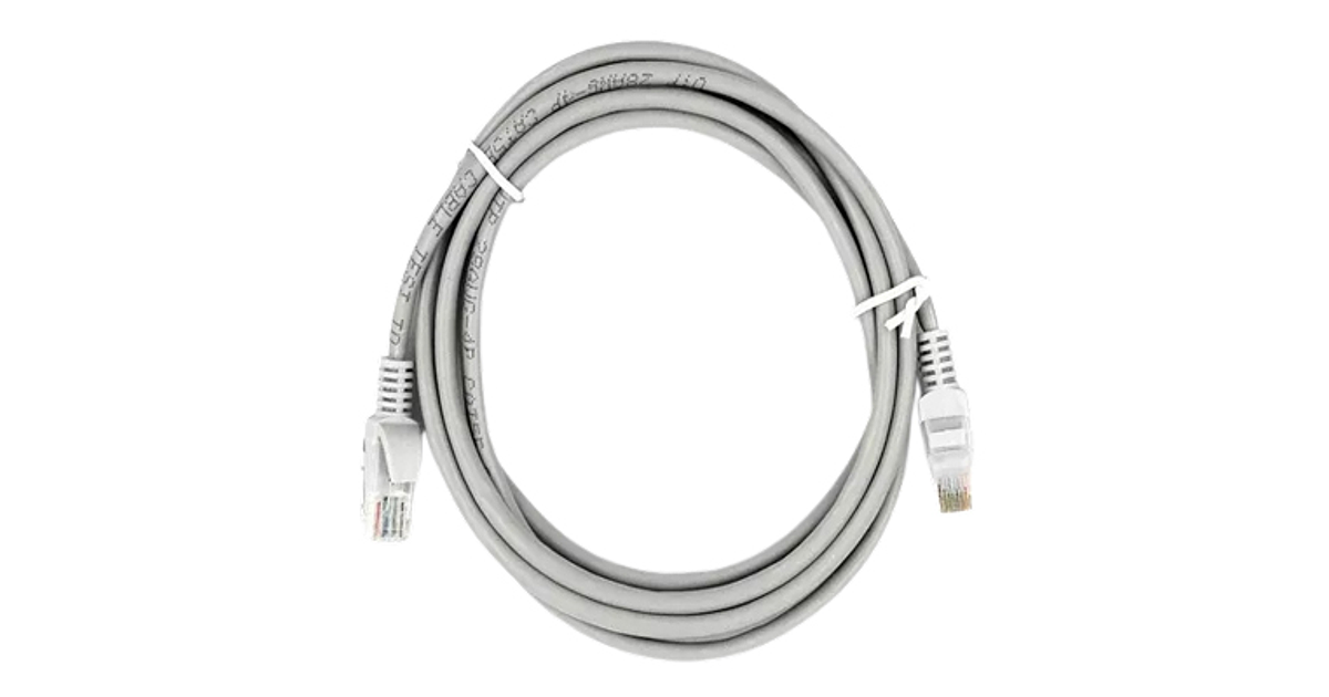 Cable UTP 2M – Conector RJ45, Conexión de Red Estable