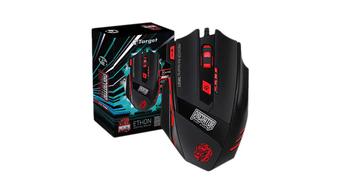 Mouse Target Gamer Ethon USB: precisión y personalización