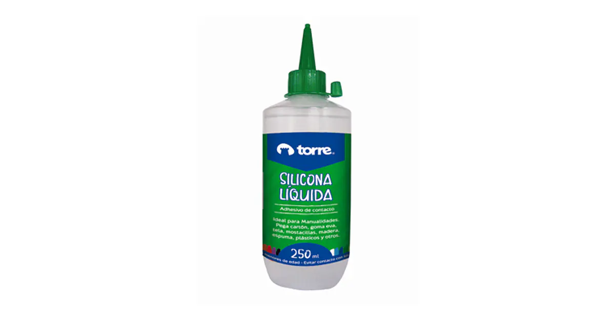Silicona líquida Torre Imagia 250 ml, adherencia y precisión