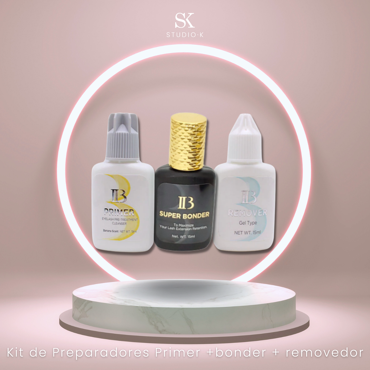 Kit de Extensiones De Pestañas de Preparadores Primer +bonde