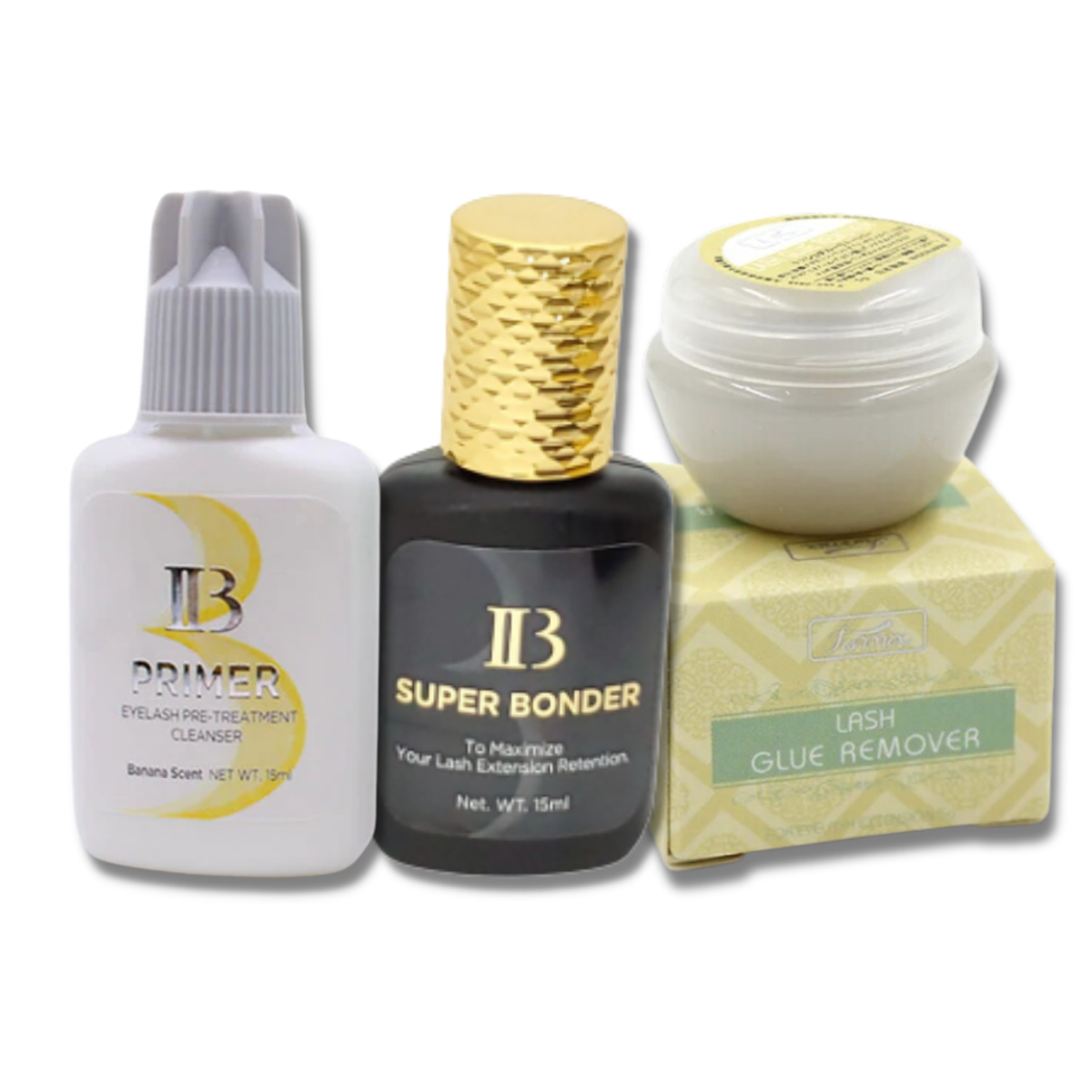 KIT PARA EXTENSIONES DE PESTAÑAS PRIMER +SUPER BONDER +REMOV