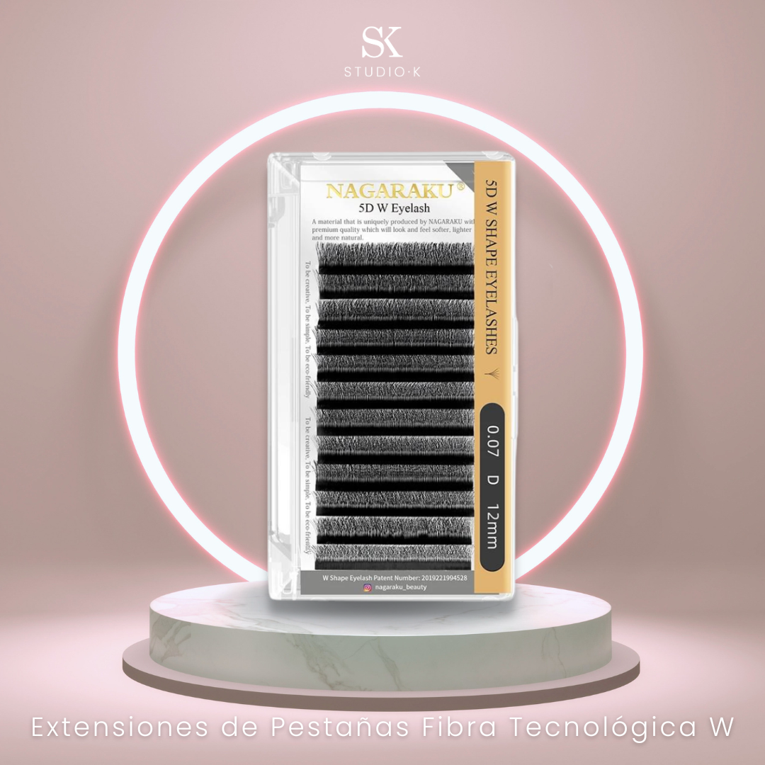Extensiones de Pestañas Nagaraku Fibra Tecnológica W W-Shape