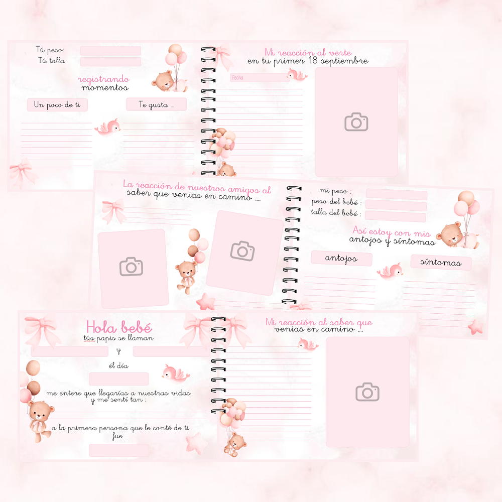 Libro de Recuerdo mi primer año - Osita