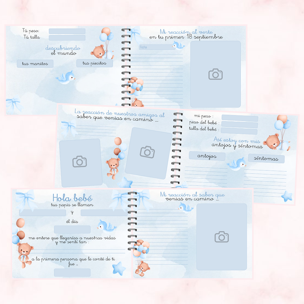 Libro de Recuerdo mi primer año - Osito