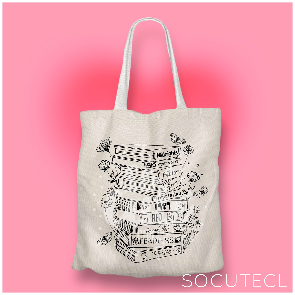 TOTE BAG TAYLOR SWIFT ALBUM BOOKS 2024