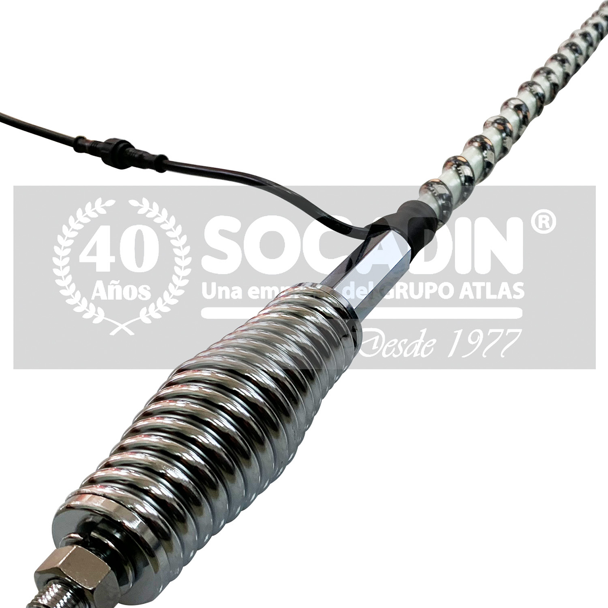 Pertiga Minera Full Led Roja 12' - I0024