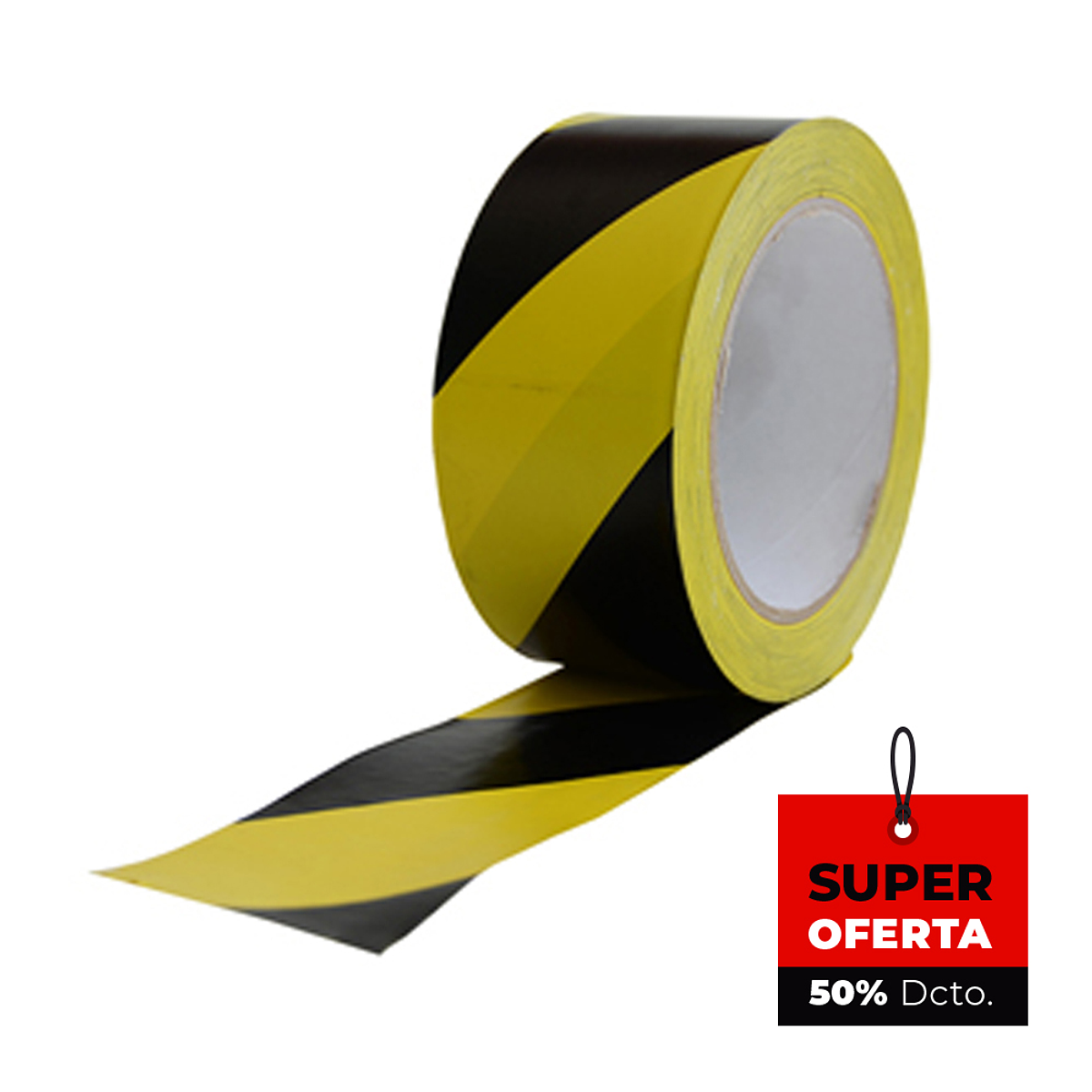 Cinta Demarcación Negro Amarilla - V0060