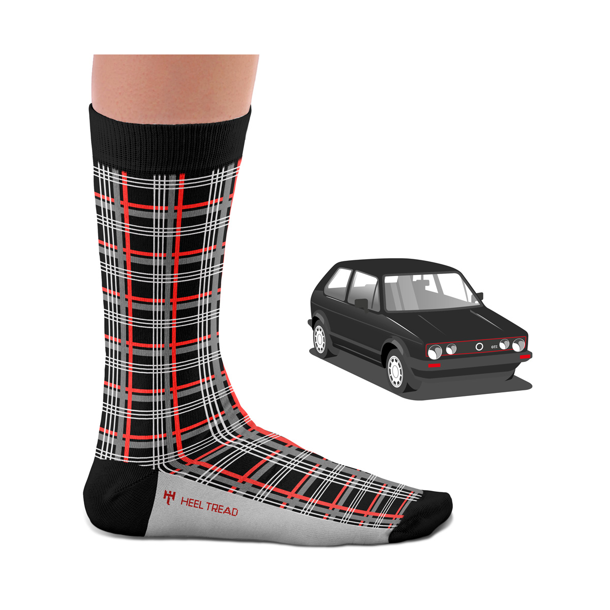 GTI SOCKS - Heel Tread