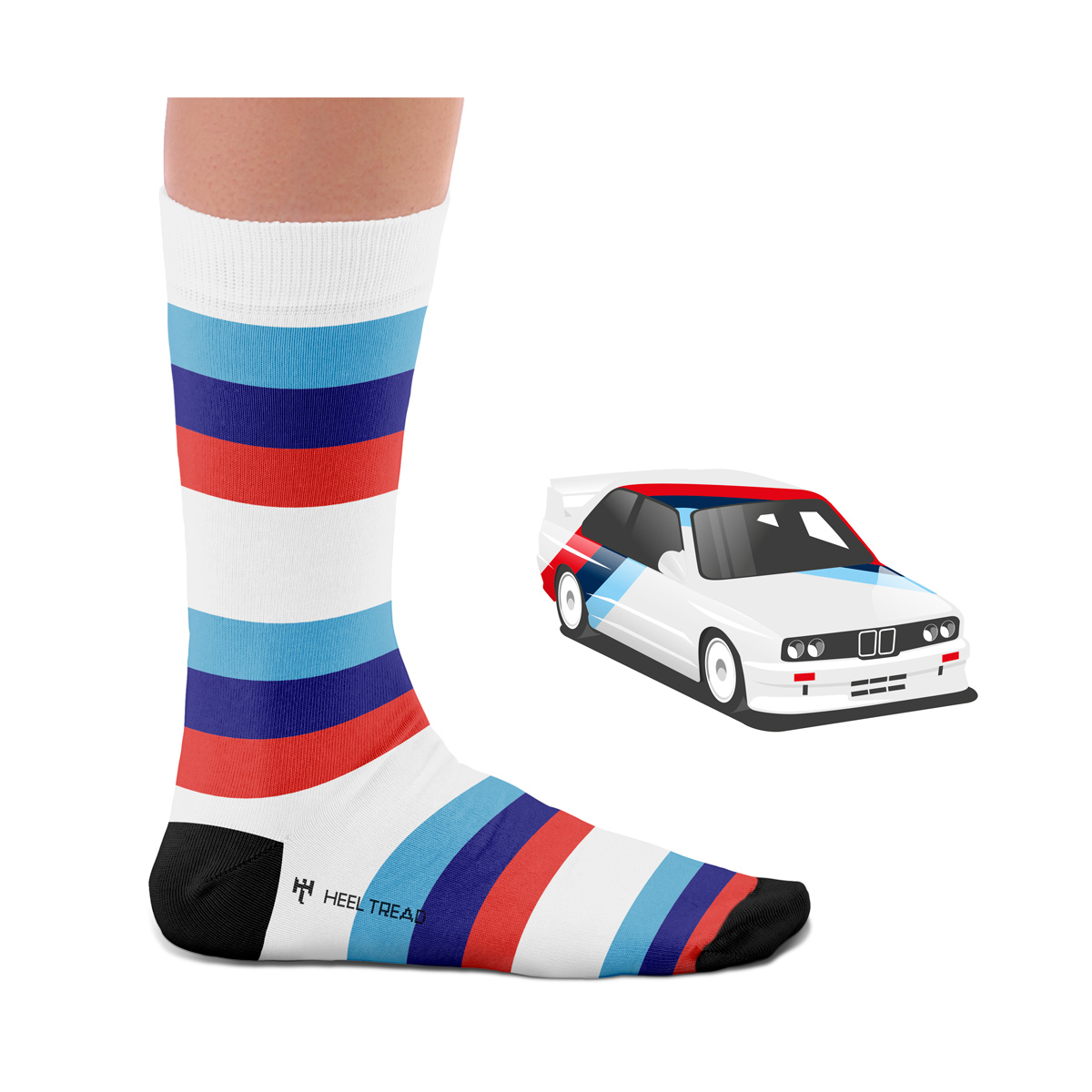 BMW E30 SOCKS - Heel Tread
