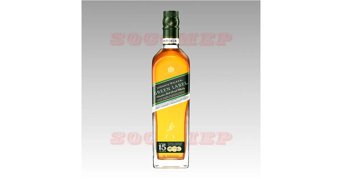 Whisky Johnnie Walker Etiqueta Verde 750cc