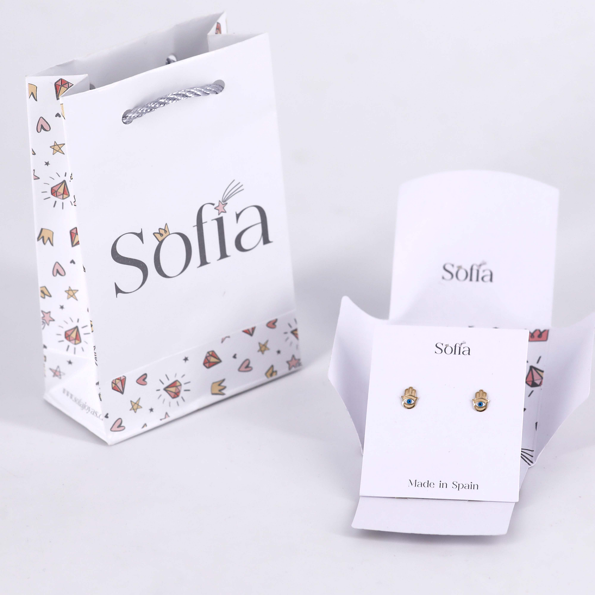 E011_Aro de oro 18k modelo mano de fatima