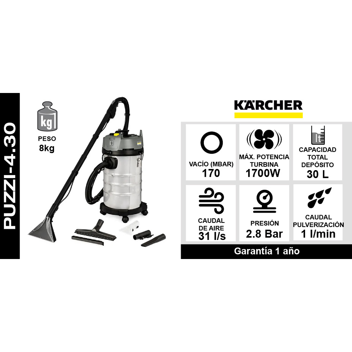 LAVA TAPIZ PUZZI 4/30 CLASSIC KARCHER