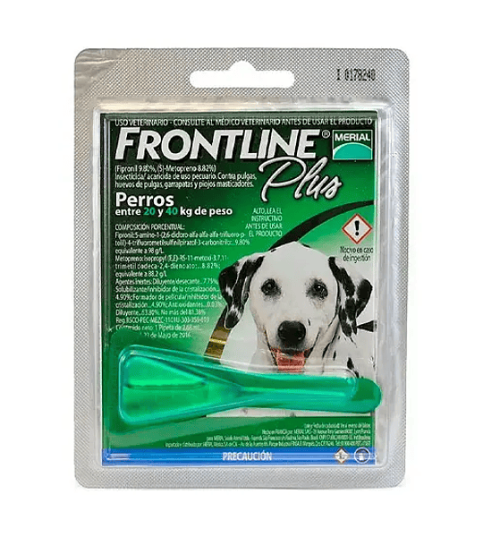 Frontline Plus Perro 20 a 40 kg. Protección Antiparasitaria