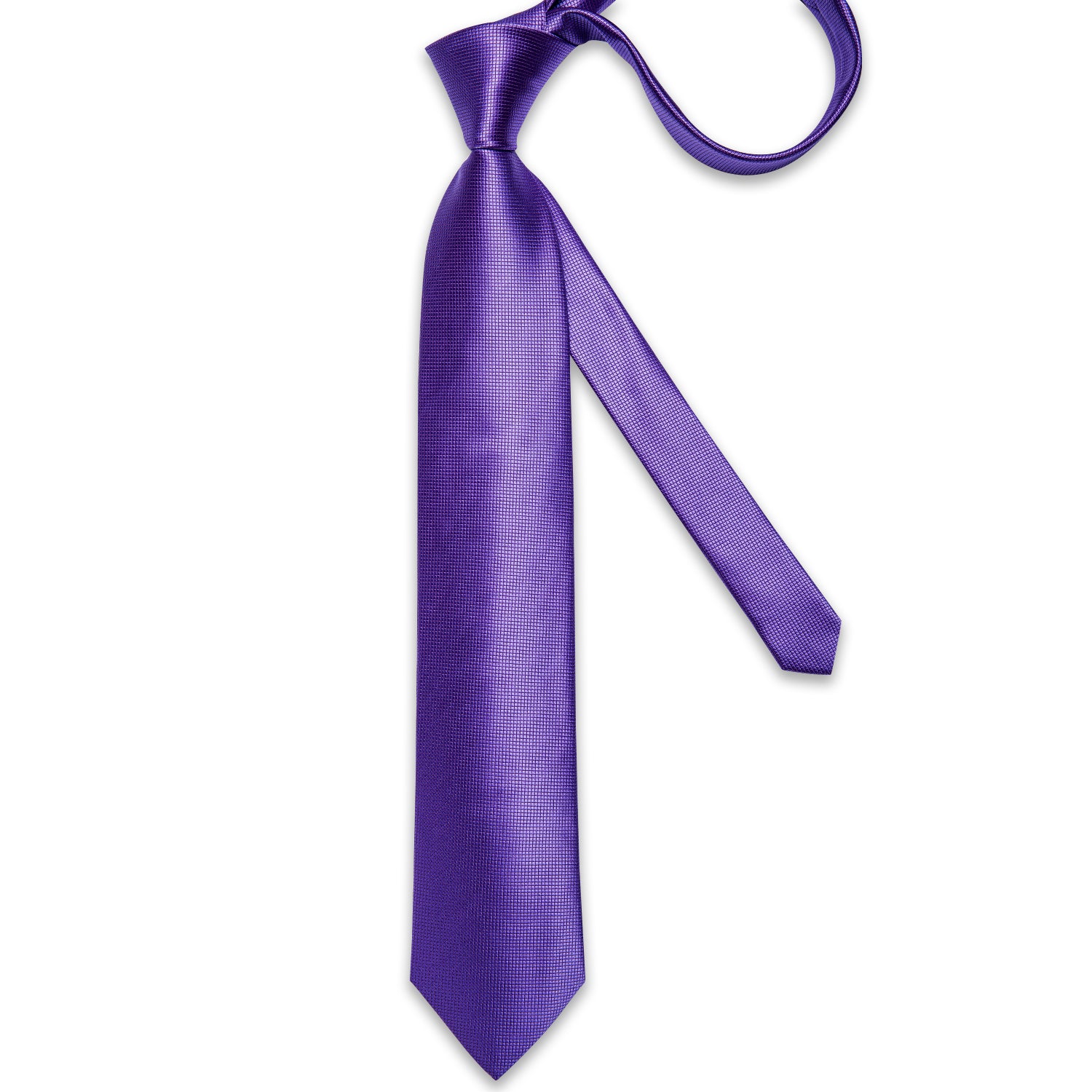 Corbata Lila Morada, paño y colleras. Modelo Púrpura Classic