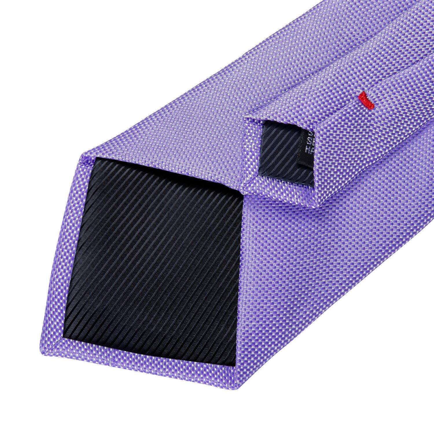 Corbata Lila, paño y colleras. Modelo Lila Classic