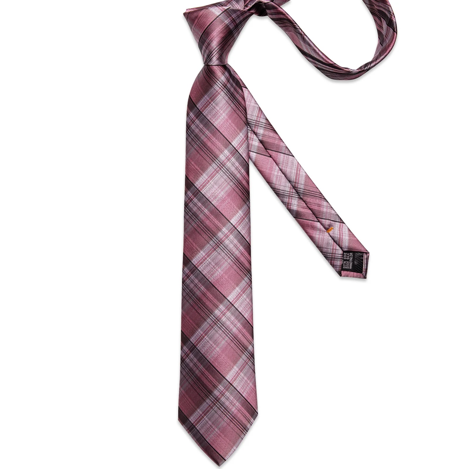 Set Corbata, paño y colleras. Modelo Rosa Cenizas