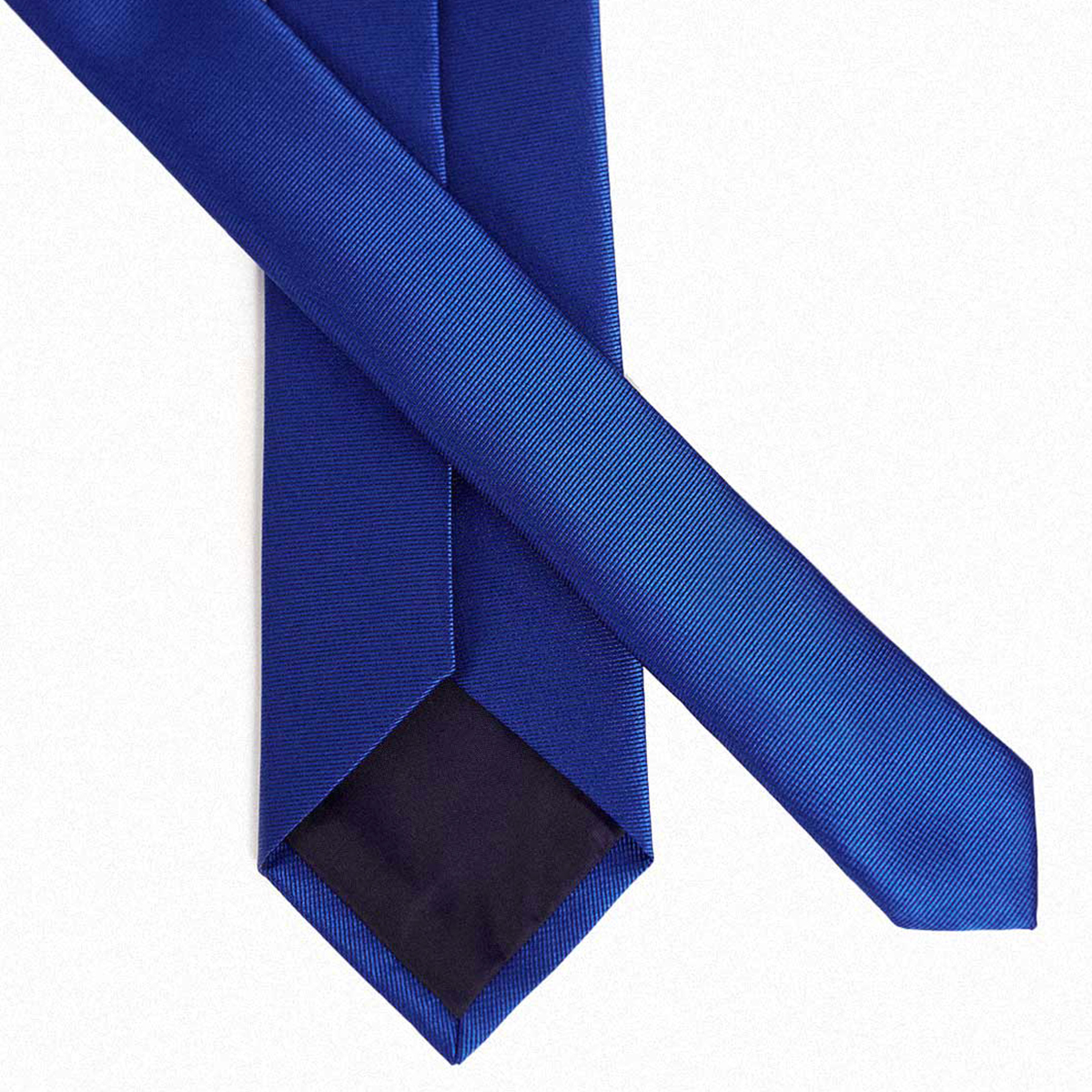 Corbata microfibra lisa clásica 7 cms Mavianni. Azul Rey