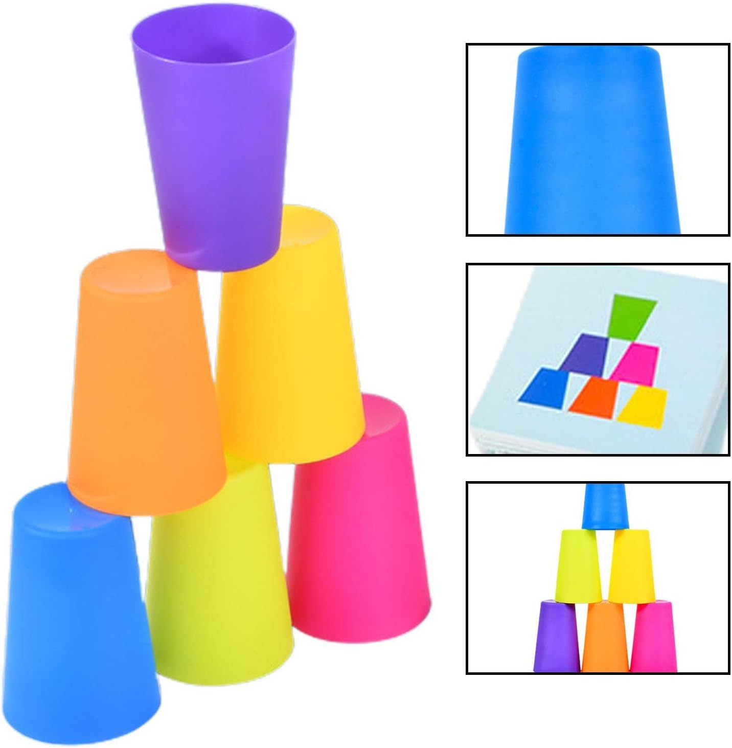 Juego De Vasos Apilable Estimulación Cognitiva Concentración