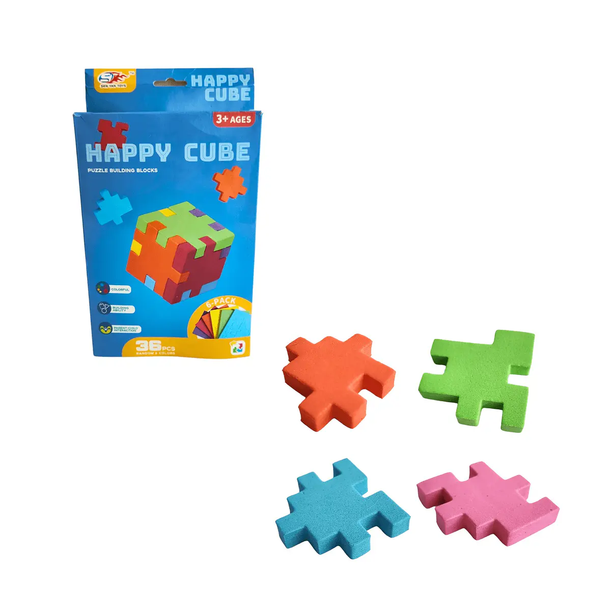 Cubo Rubik Armable 36 Pcs Juego De Concentración Y Atención