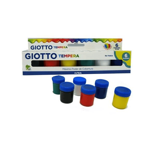 TEMPERA GIOTTO 6 Colores